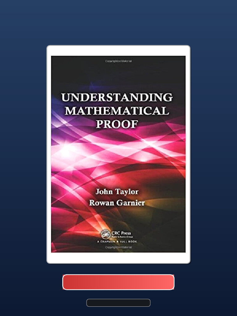 Verified PDF Download Understanding Mathematical Proof 1st Taylor Ebook ...