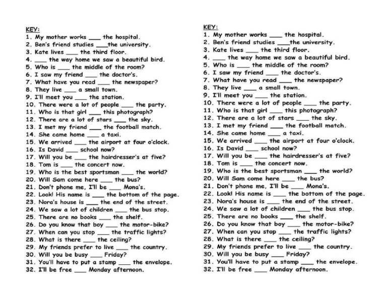 Prepo of Time 1 | PDF