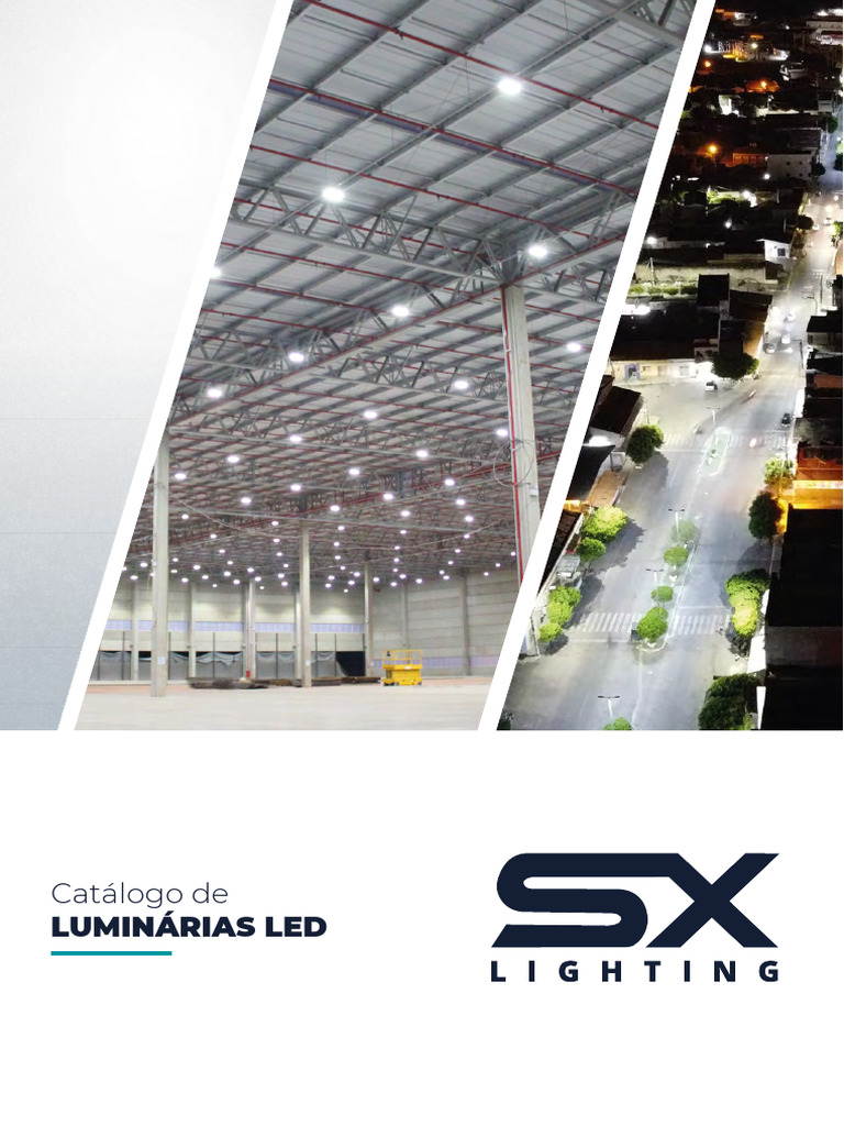 Catálogo de Luminárias LED SX Lighting | PDF | Iluminação pública ...