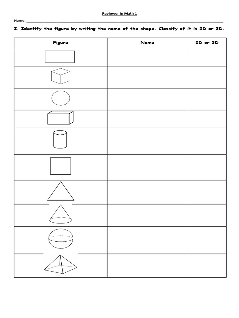 Reviewer in Math 1 | PDF