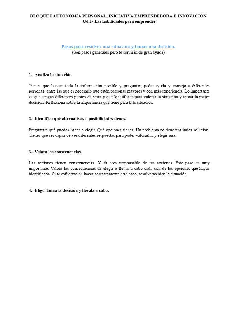 Pasos para Resolver Un Problema | PDF