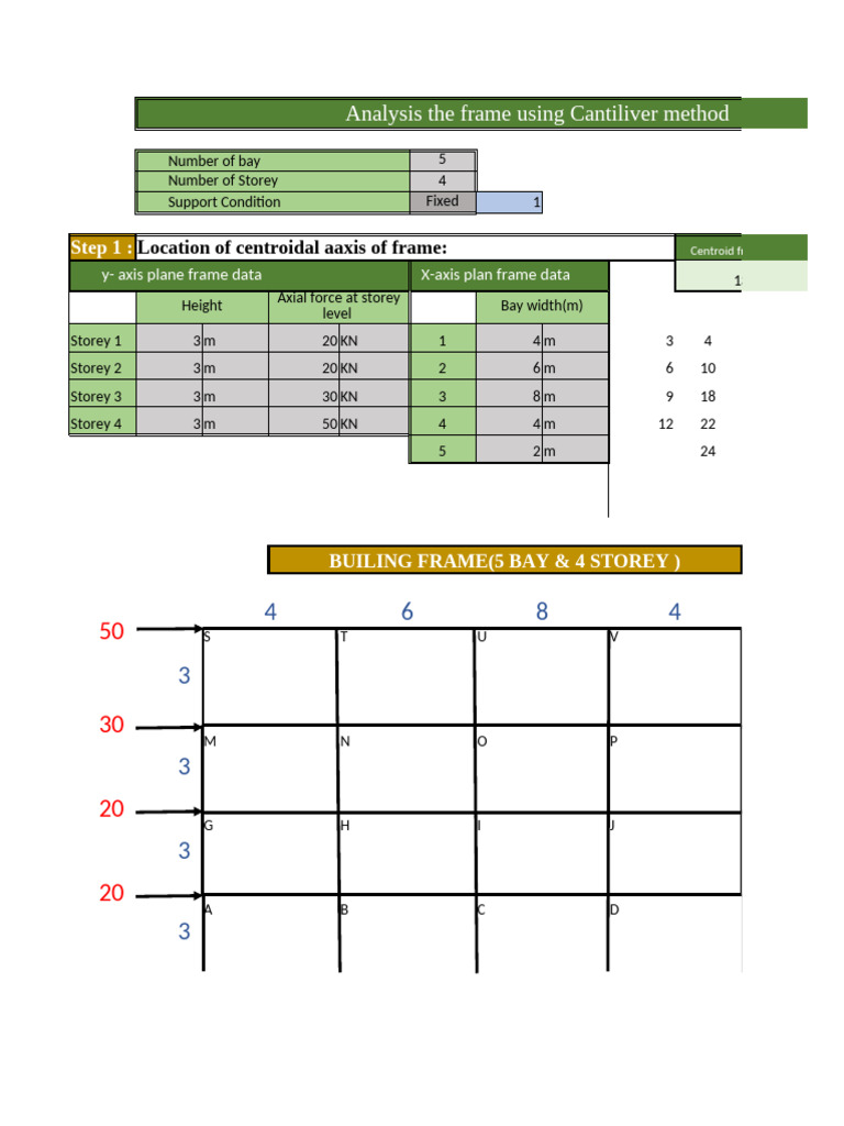 PK 203224014 Cantilever Frame Analysis | PDF