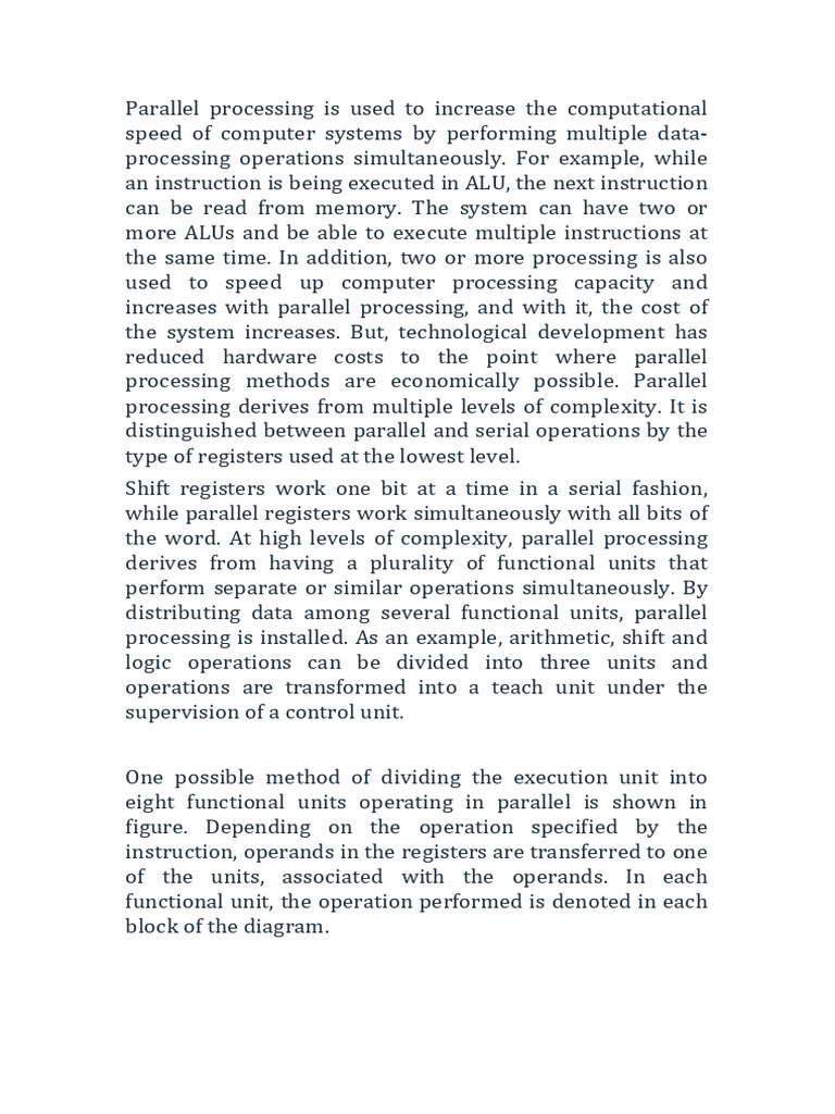 PArallel Processing | PDF
