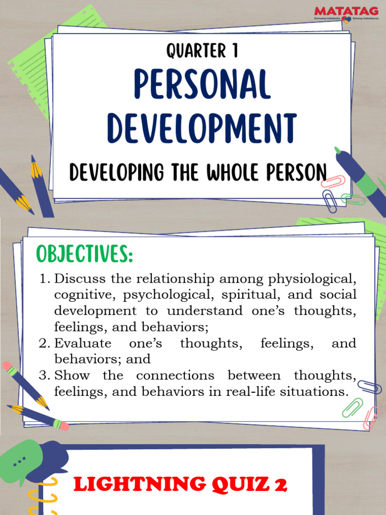 Understanding Personal Development Areas | PDF | Thought | Self Esteem