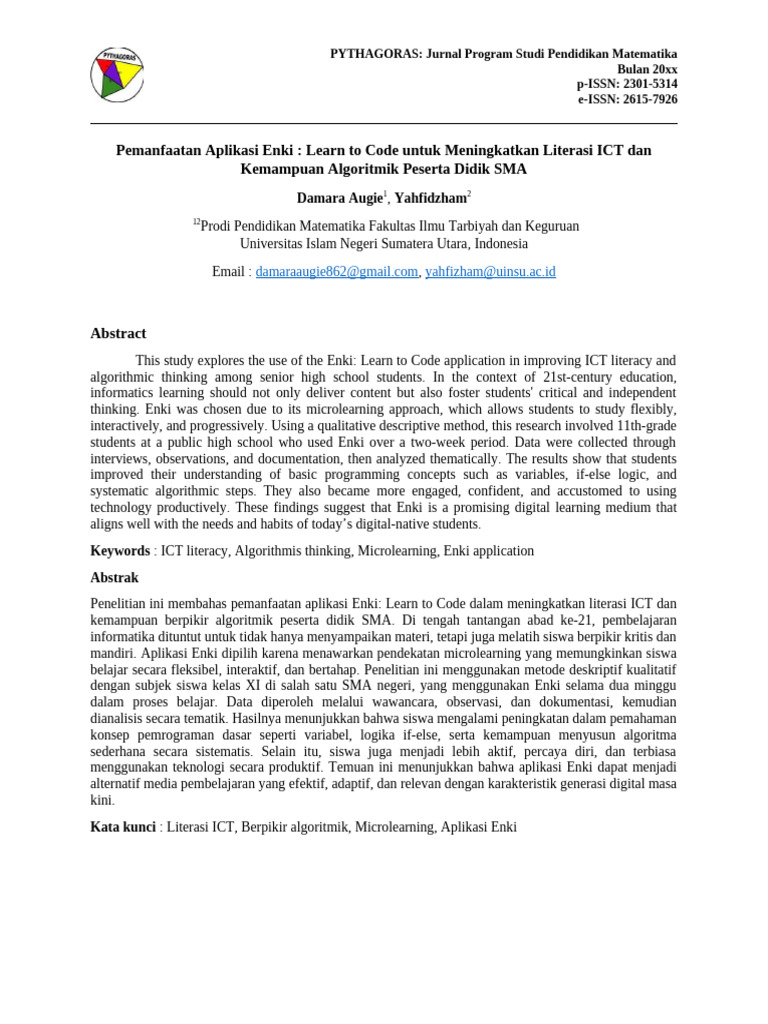 Jurnal Damara Augie Literasi ICT | PDF