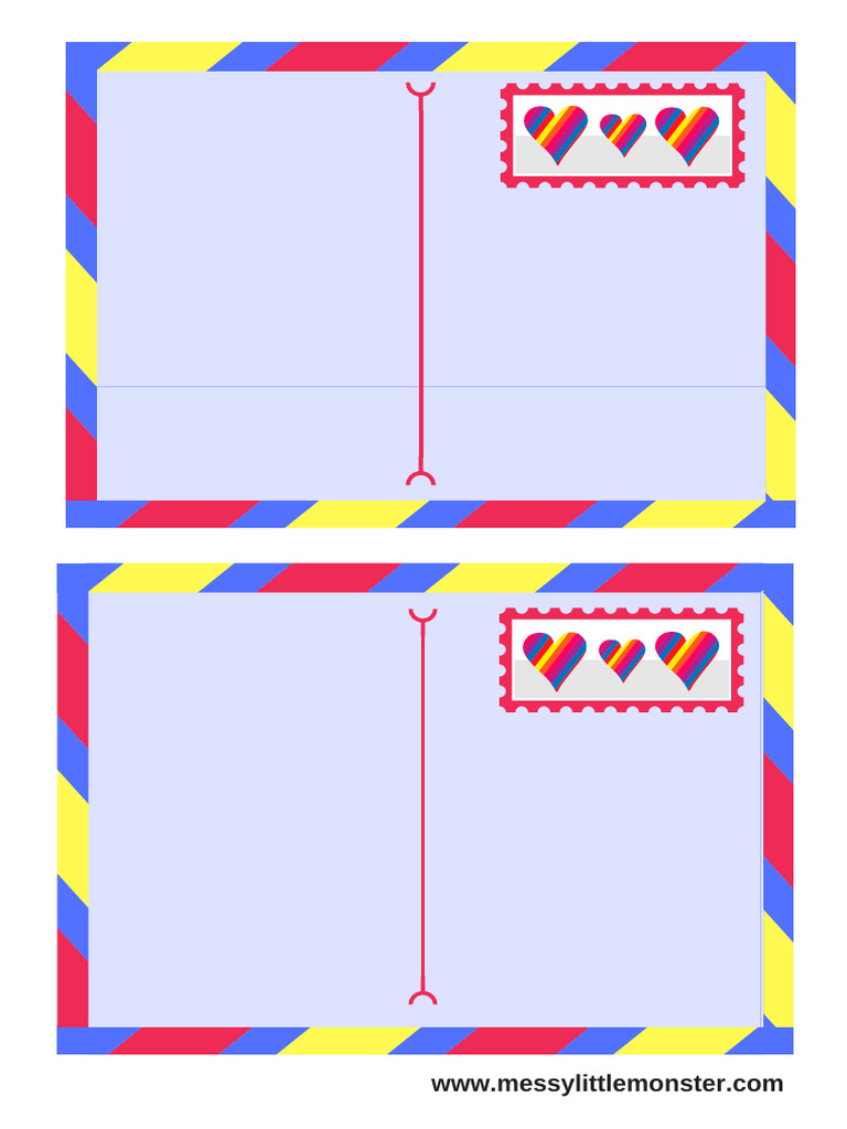 Printable Blank Postcards | PDF