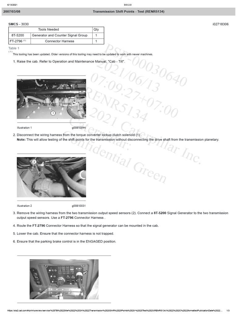 ADT 740 Power Train Shift Points | PDF | Clutch | Electrical Connector