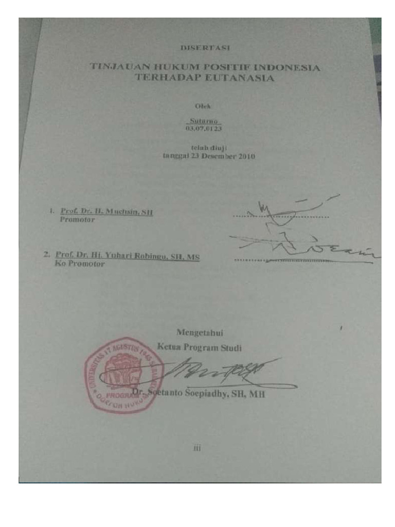 1.6. A.pengesahan Tesis Dan Disertasi - 2 | PDF