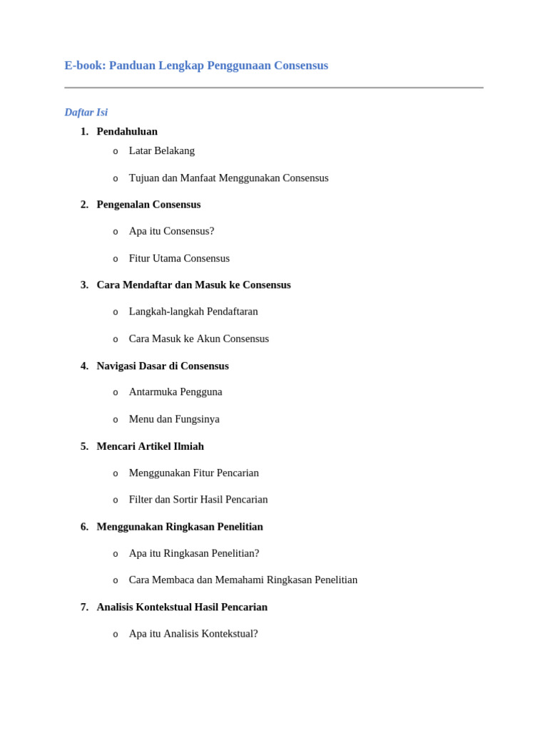 Panduan Praktis Consensus | PDF