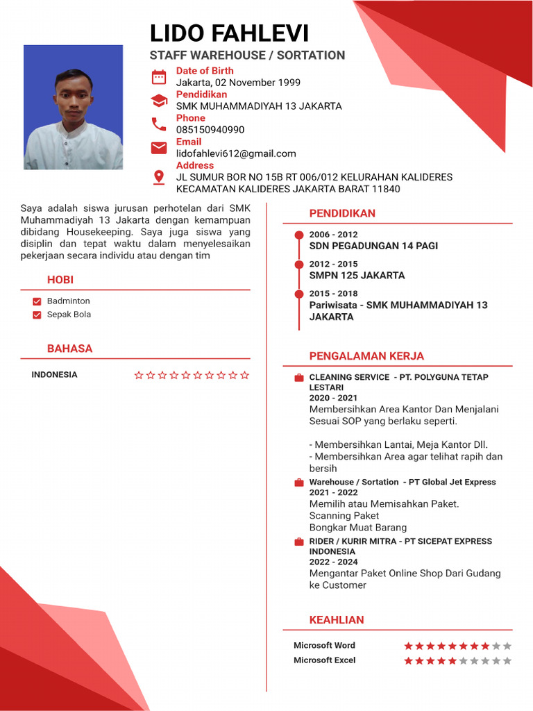 CV LIDO FAHLEVI 2024 -digabungkan | PDF