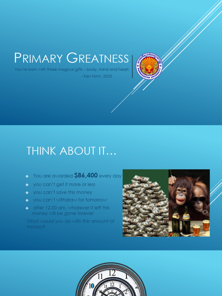 Chapter 4 - Primary Greatnesspptx - 250619 - 101408 | PDF | Behavioural Sciences | Psychology