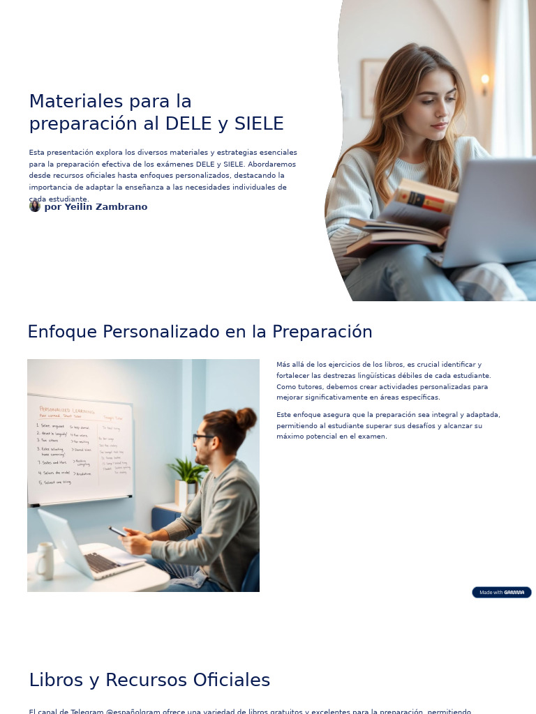 Materiales para La Preparacion Al DELE y SIELE | PDF | Enseñando ...