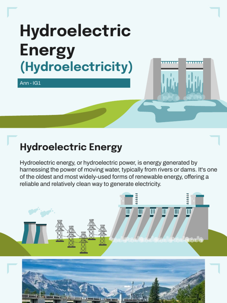 Hydroelectric Energy (Hydroelectricity) | PDF | Hydroelectricity | Dam