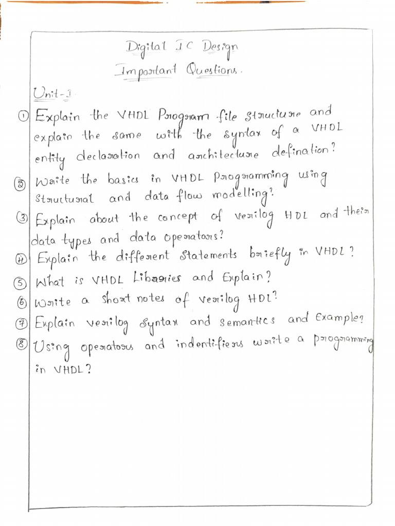 DICD Imp. Questions | PDF