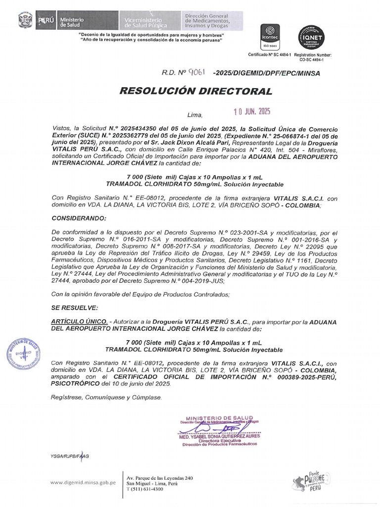 RD 9061-2025 Digemid | PDF