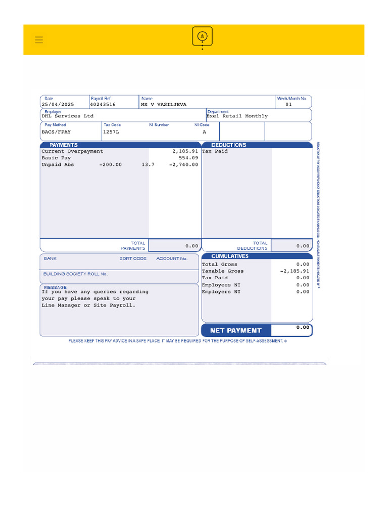 Pay Documents - MyView | PDF