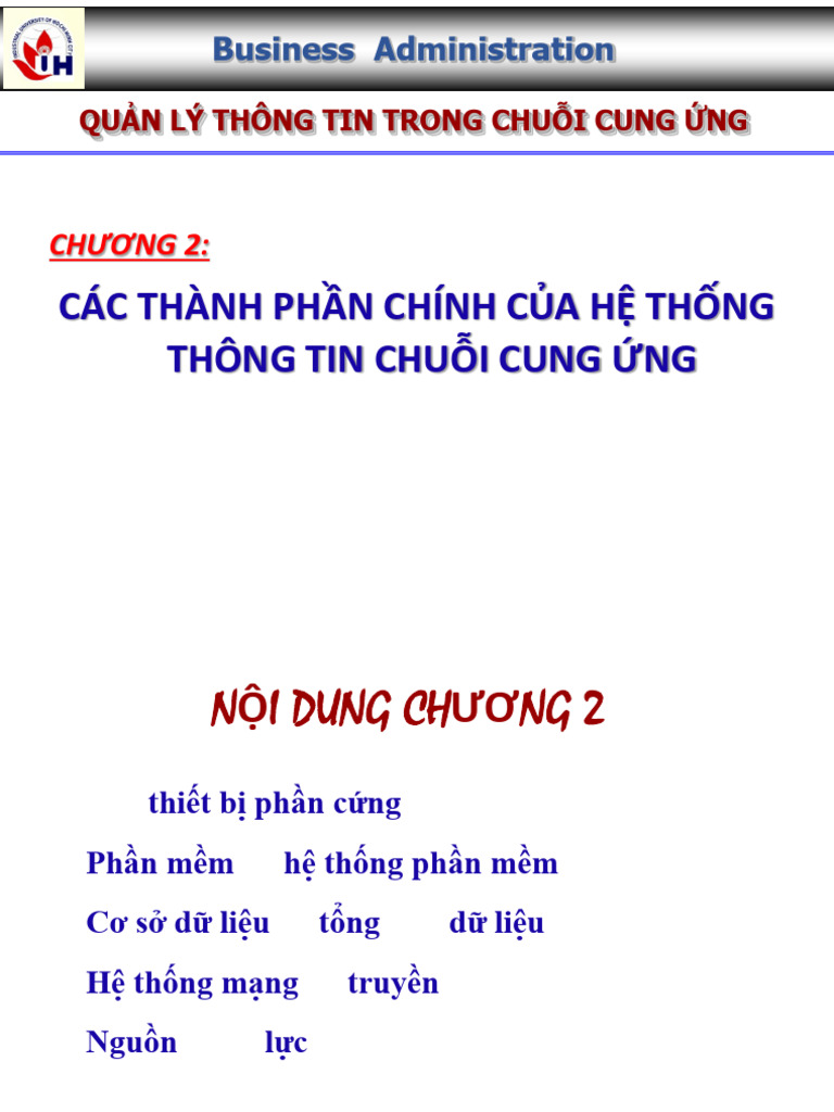 CH2 Cac Thanh Phan Cua HTTT | PDF
