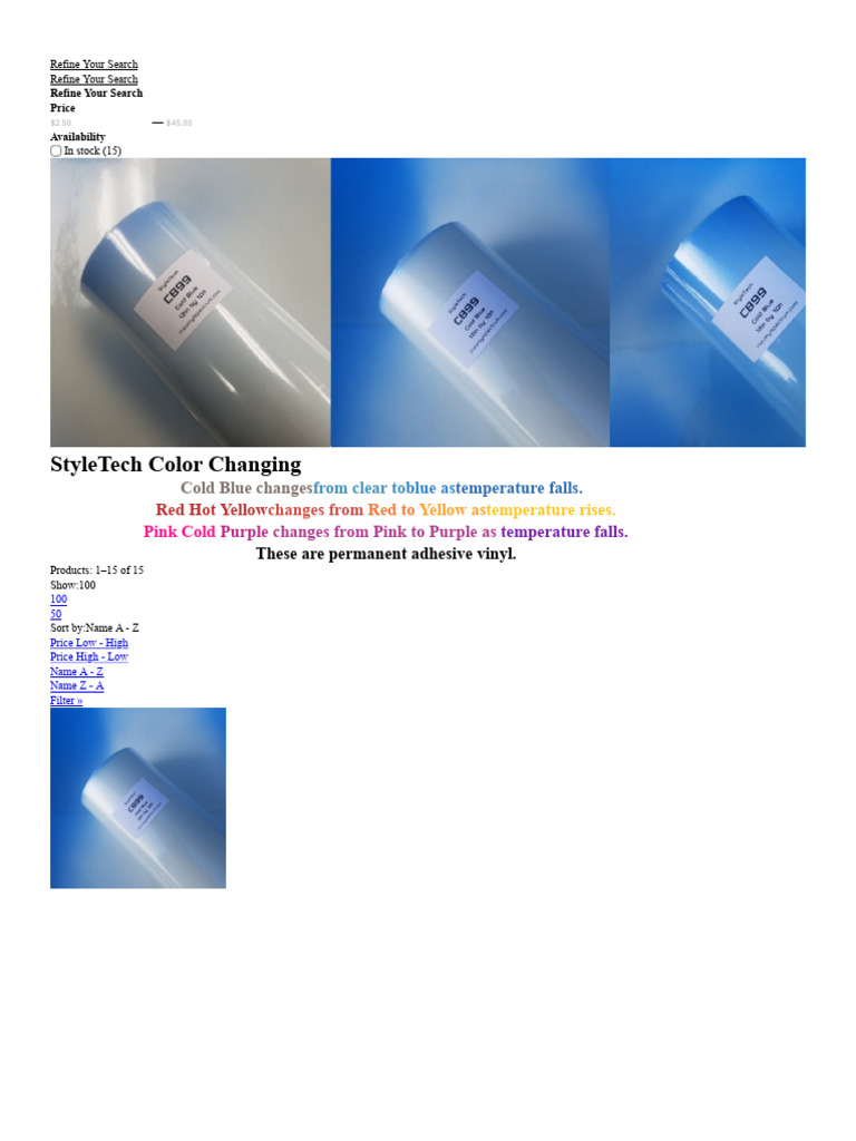 StyleTech Color Changing | PDF | Color | Image Processing