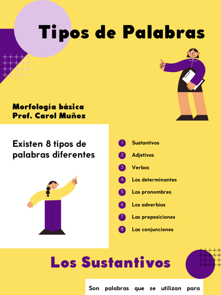 Tipos de Palabras en Español | PDF | Verbo | Palabra