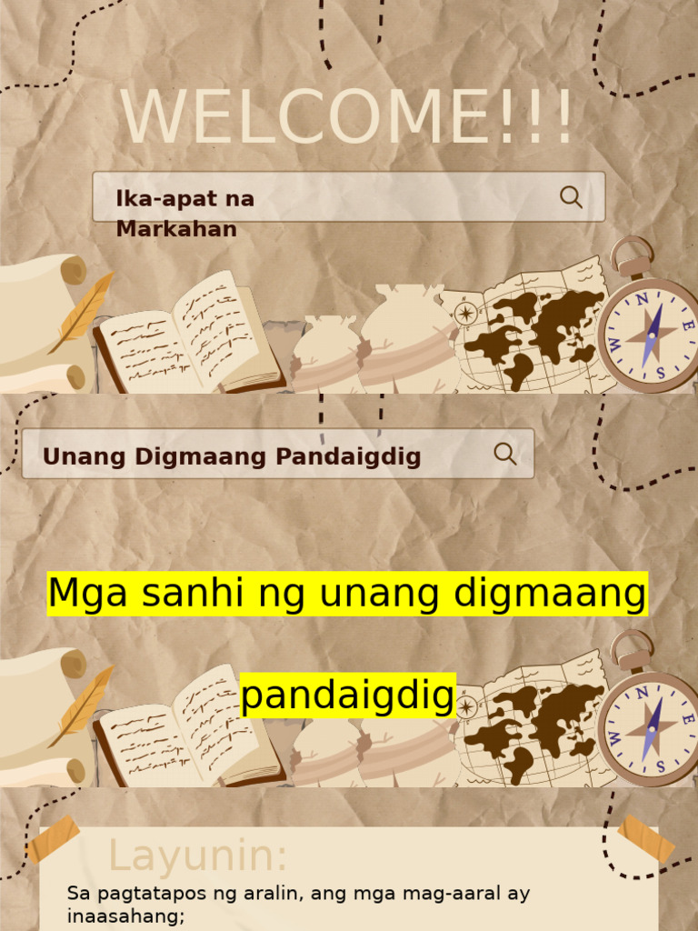 Sanhi NG Unang Digmaan | PDF