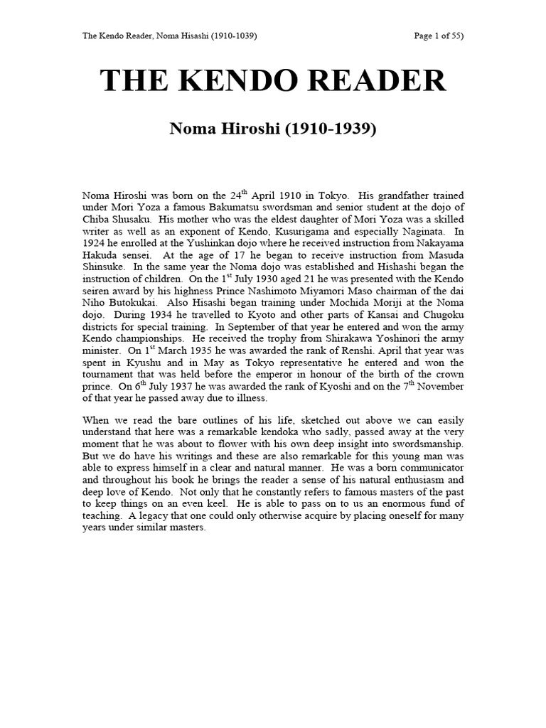 Kendo Reader | PDF | Foot