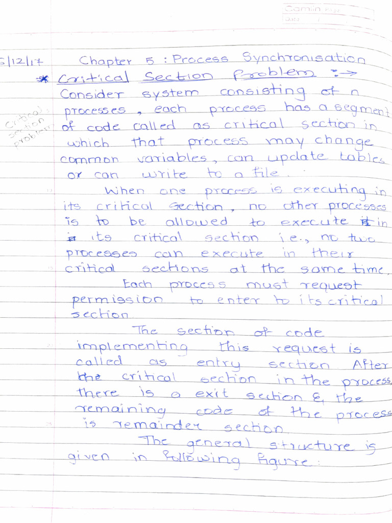 Chapter-4 Process Synchronization | PDF | Concurrency (Computer Science) | Concurrent Computing