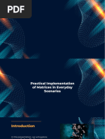 Uses and Application of Matrix in Real Life | PDF | Matrix (Mathematics ...