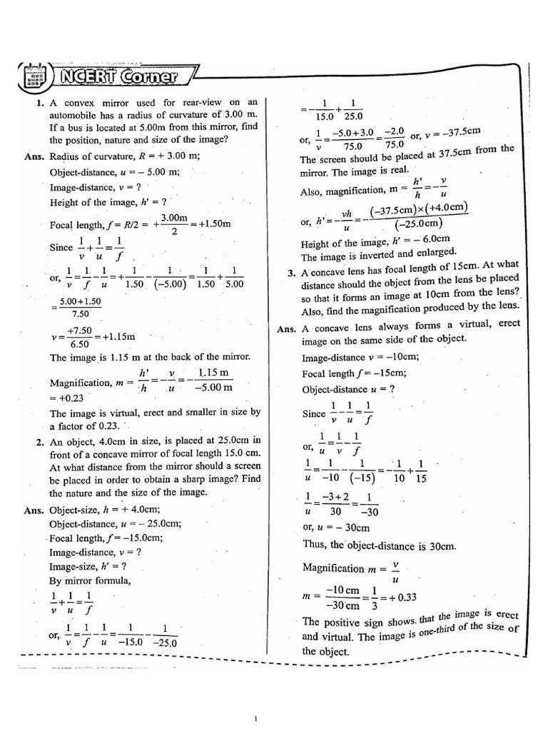 Light Chapter Solutions | PDF