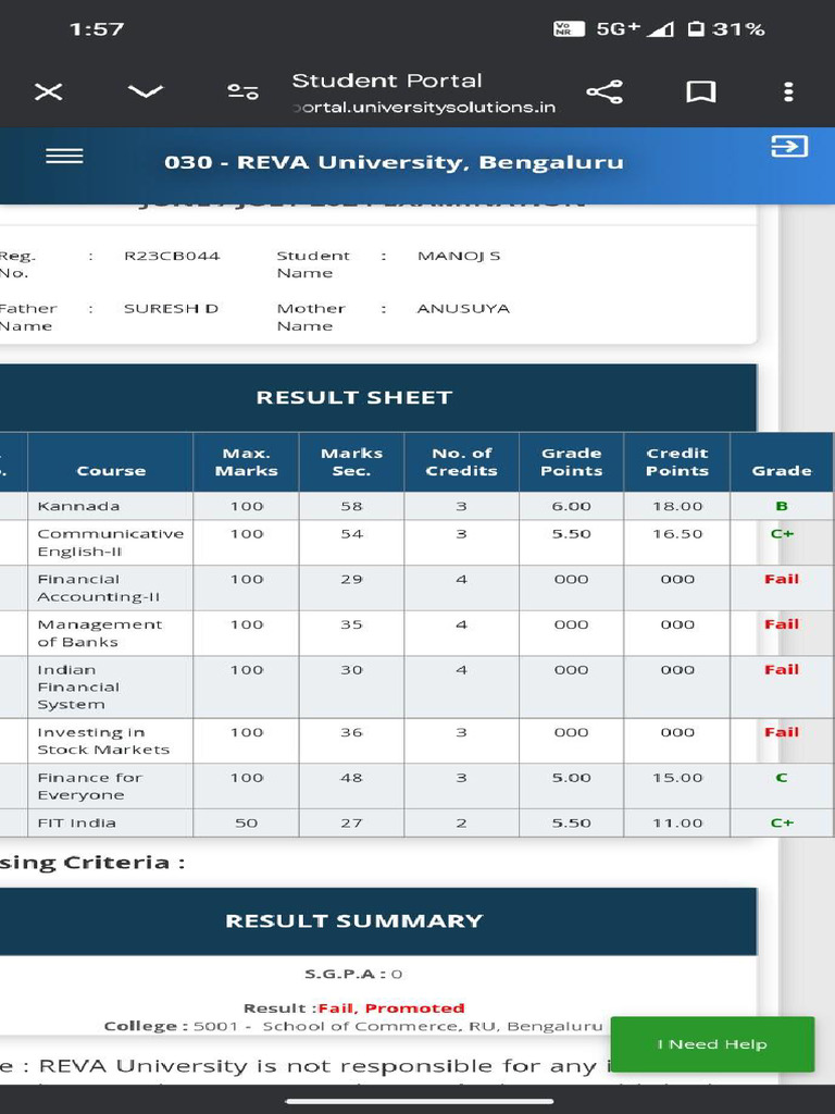Result Sheet 2 | PDF