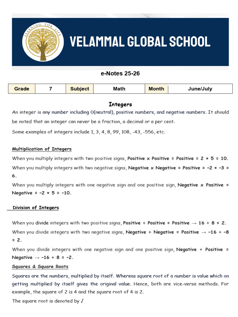 G7 Math Enotes June - July 25-26 | PDF | Geometric Shapes | Euclidean ...