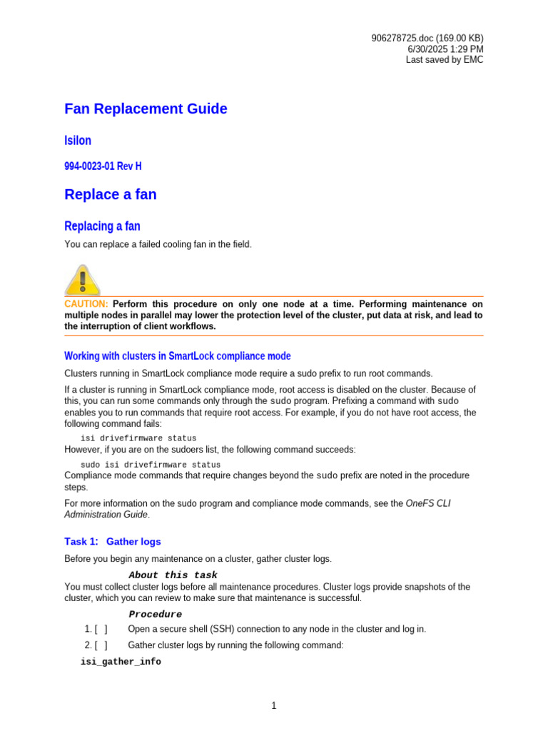 x400 Fan Replacement Guide | PDF | Secure Shell | Software