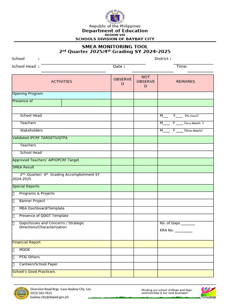 SMEA Monitoring Tool Q2 2025 Report | PDF