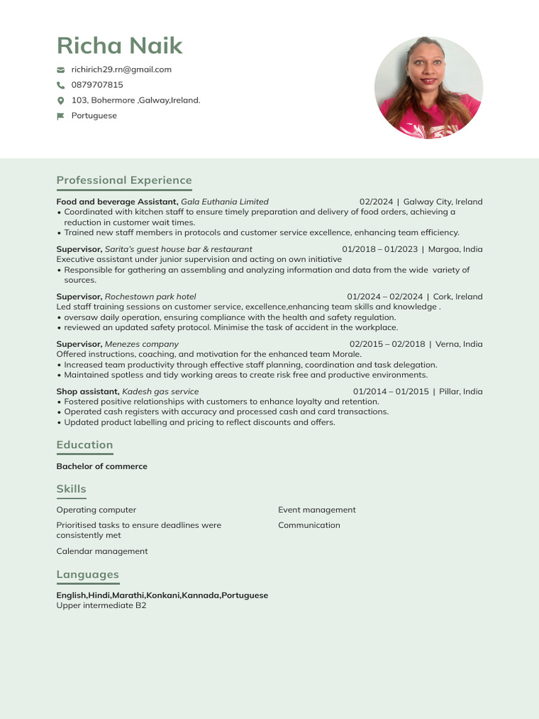 Richa Naik FlowCV Resume 20250218 | PDF