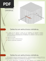 Defectos Puntuales en Estructuras Cristalinas | PDF | Dislocación ...
