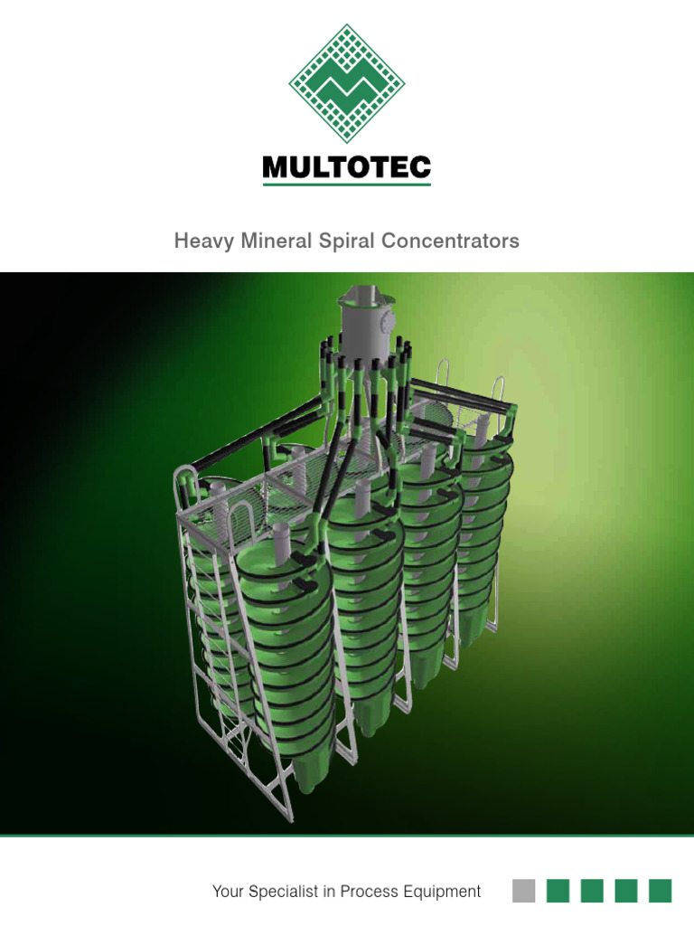 Heavy Mineral Spiral Concentrators Guide | PDF | Ore | Minerals