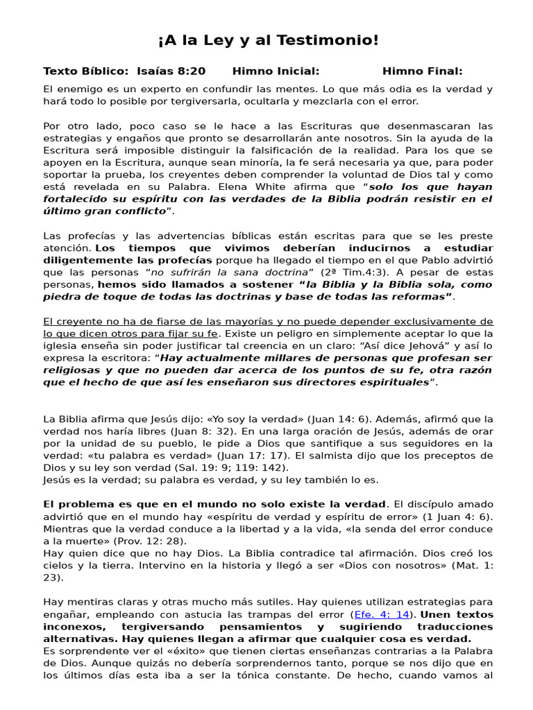 La Verdad y el Error en la Biblia | PDF | Biblia | Verdad