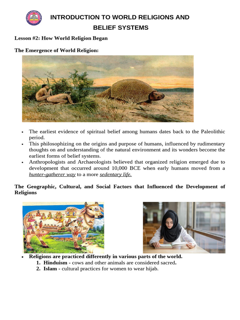 Origins and Development of World Religions | PDF | Mesopotamia ...