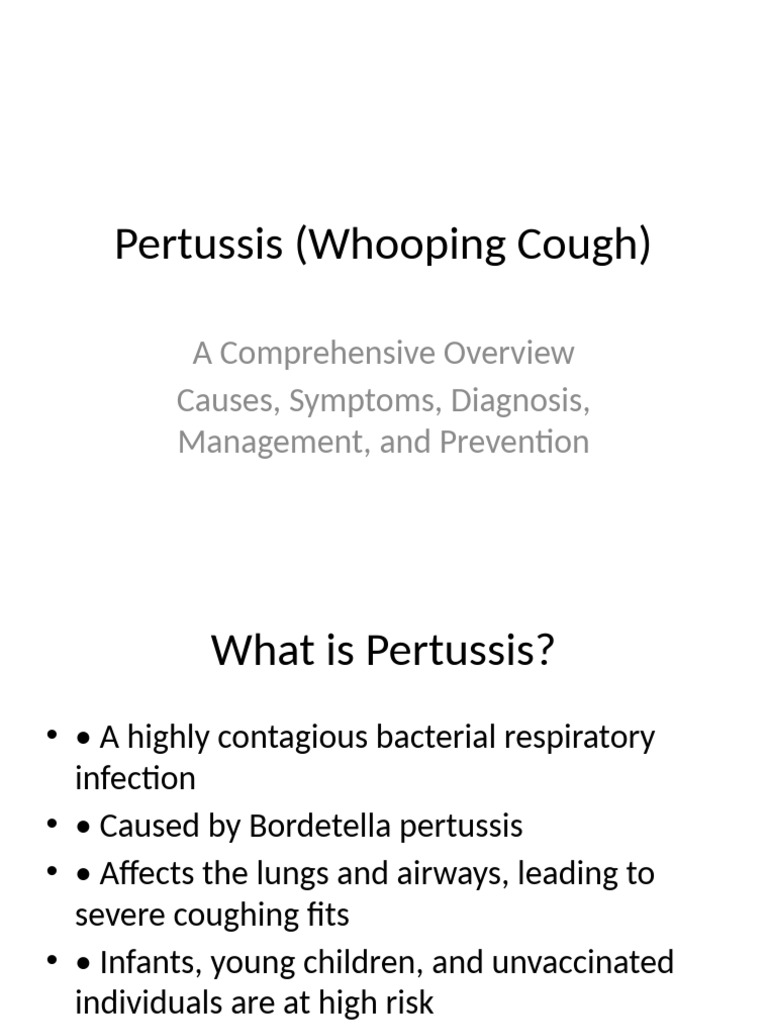 Pertussis Presentation | PDF