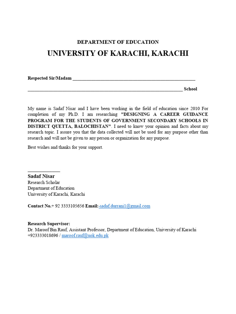 Ready For Data Collection Teachers Questionnaire | PDF | Curriculum ...