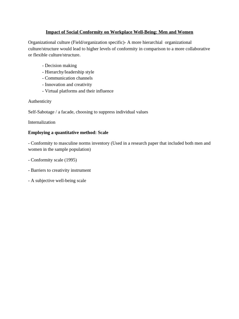 Social Conformity Basic Layout | PDF | Organizational Culture | Leadership