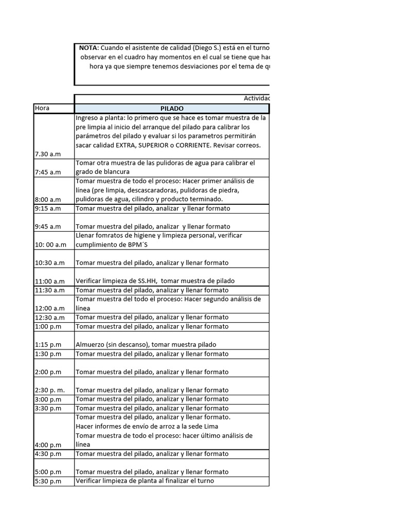 Proceso de Pilado y Añejado de Arroz | PDF