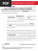 Aadhaar Card Address Change Form | PDF