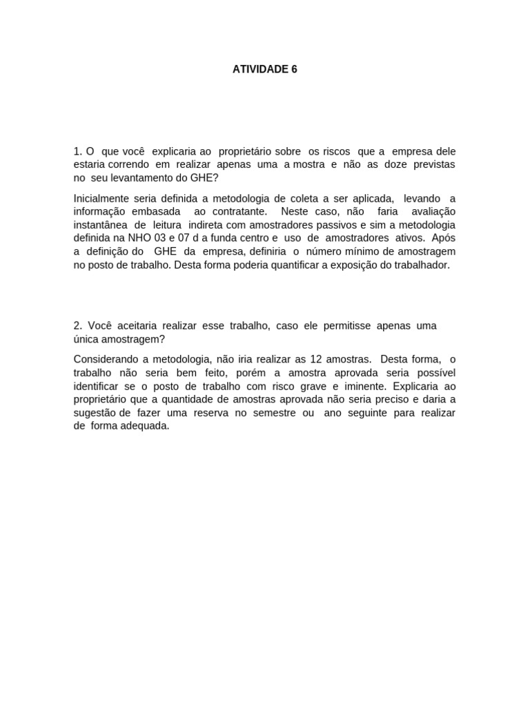 Atividade 6 | PDF