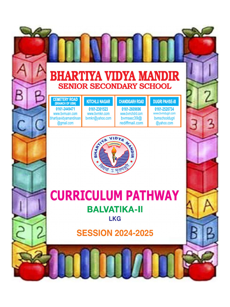 2024-2025 Curriculum Pathways for LKG | PDF