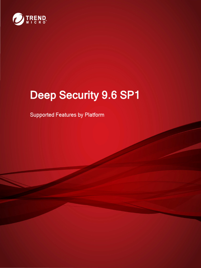 Deep Security 96 SP1 Feature Matrix en | PDF | Windows Server 2003 ...