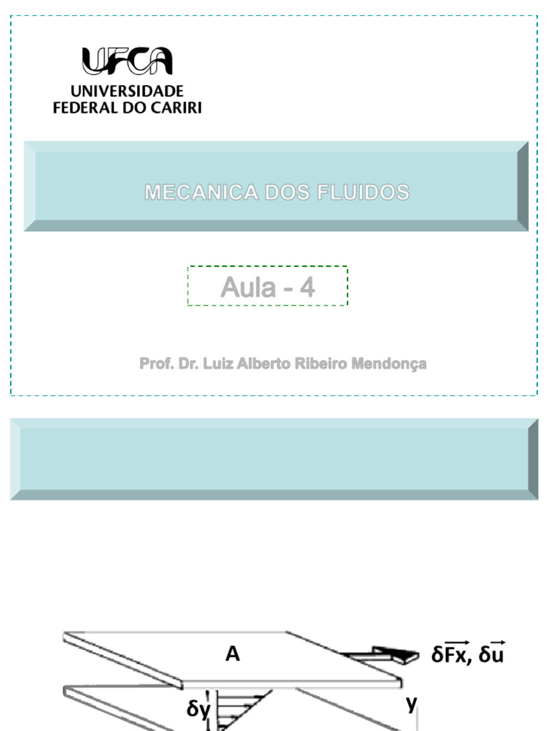 Mec_Fluidos-2024-2_Aula4 | PDF | Viscosidade | Gases