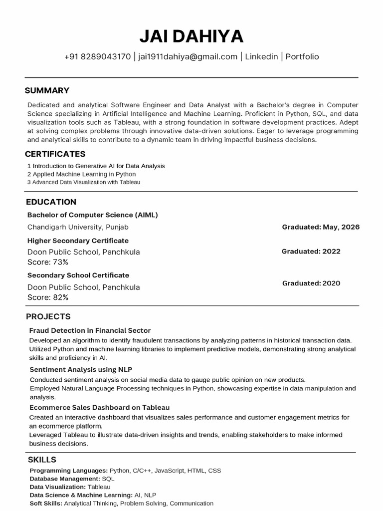 2026 Resume | PDF