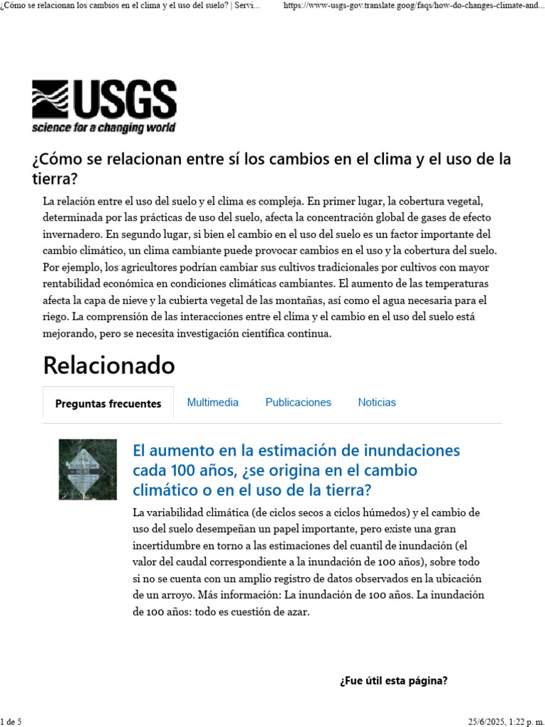 ¿Cómo Se Relacionan Los Cambios en El Clima y El Uso Del Suelo ...