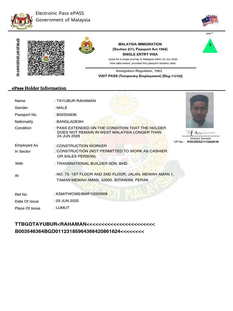 Sabbir Mahmud Permit PDF | PDF