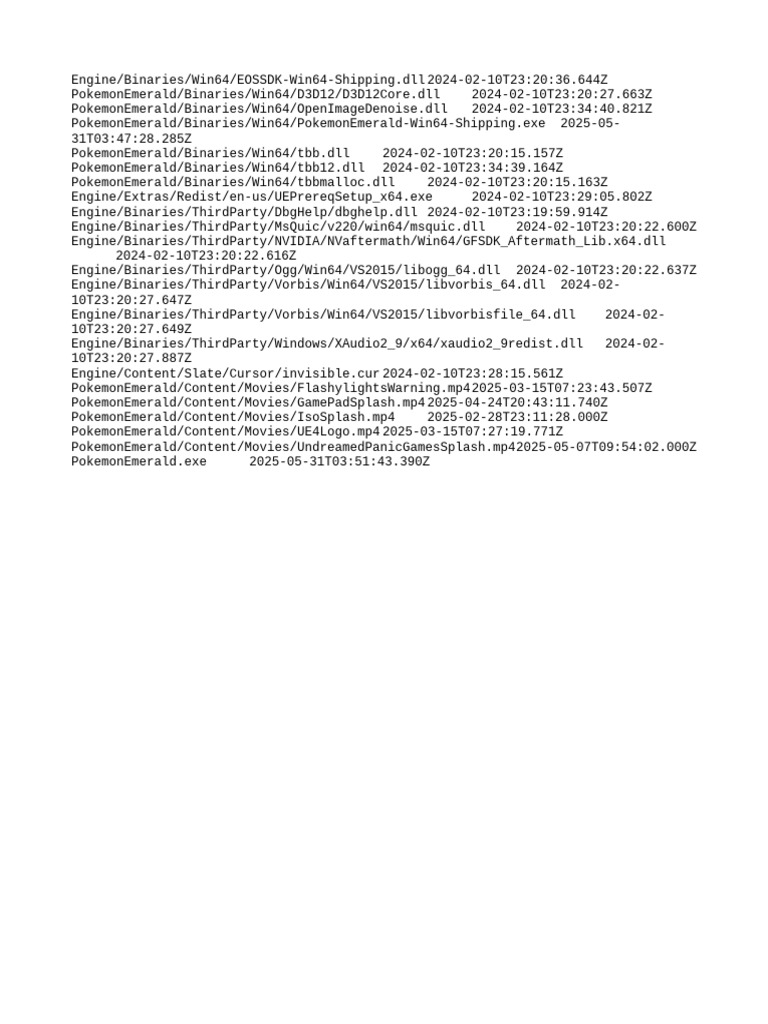 Manifest NonUFSFiles Win64 | PDF